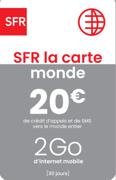Recharge SFR pour carte sim prépayée | Click and Recharge